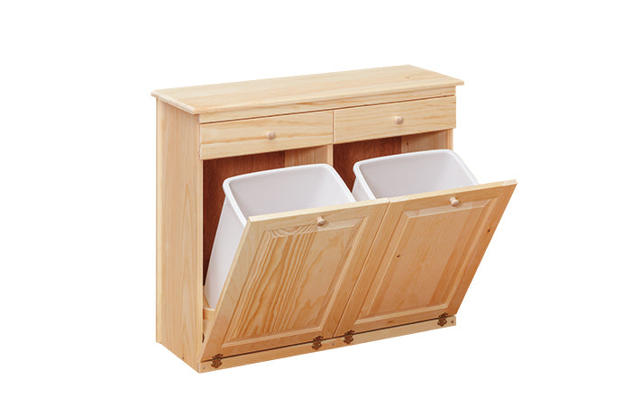 Double Trash/ Recycle Center – Allards' Unfinished Furniture