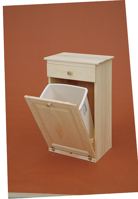 Trash/ Recycle Bin with Drawer – Allards' Unfinished Furniture