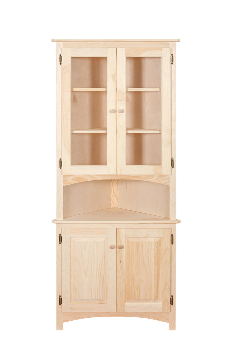 Corner Hutch – Allards' Unfinished Furniture